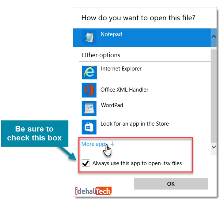 باز کردن فایل TSV | ایده آل تک