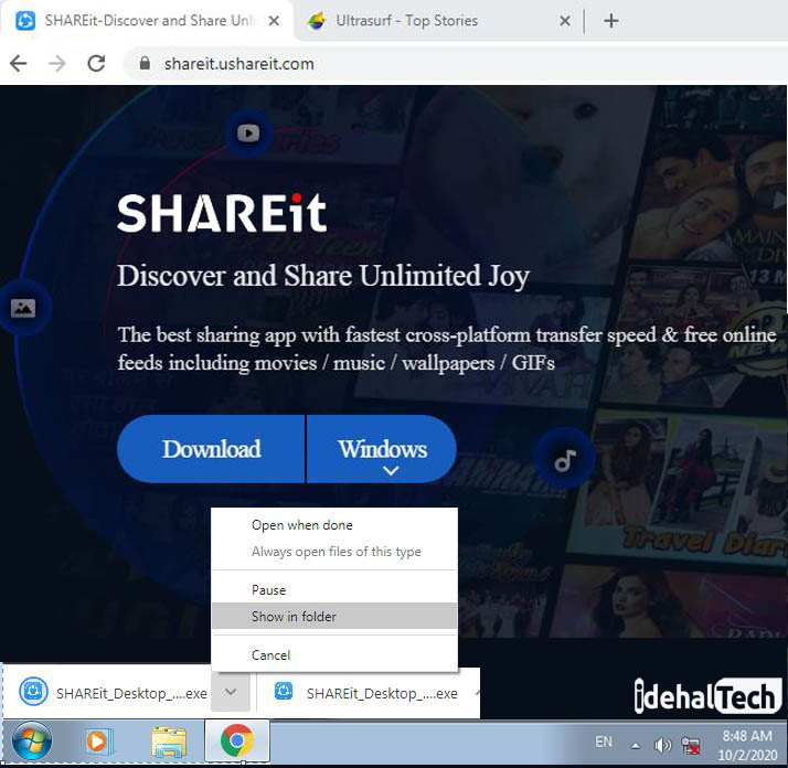راهنمای کامل برنامه shareit | ایده آل تک